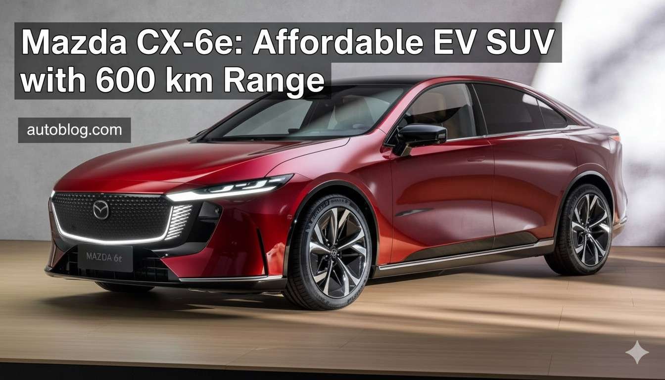 Mazda CX-6e: Affordable EV SUV With 600 Km Range & Half The Price Of ...